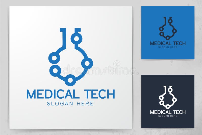 Digital Technology, Laboratory Logo Designs Inspiration Isolated on ...