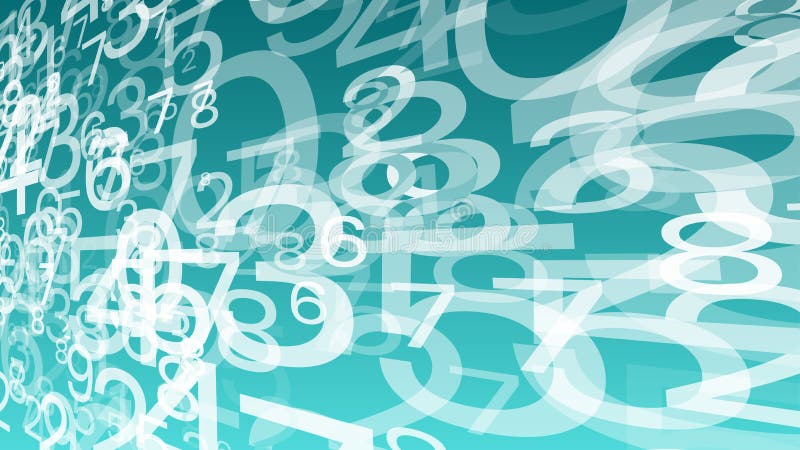Random Transparent Numbers, Abstract Algorithm Vector Concept Stock ...