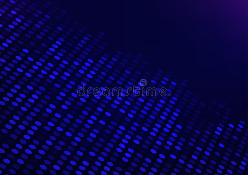 Digital Technology Neon Dot Circle Light Line Dark Blue Background ...