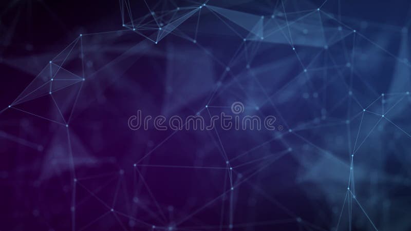 Artificial Intelligence Concept Animation. Digital Technology, Network ...