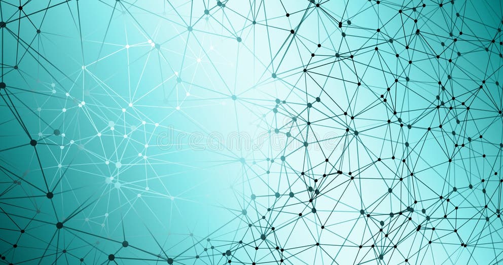 Digital Technology, Neural Network Algorithm Graphic Dot Backgrounds, Digital Data Science ...