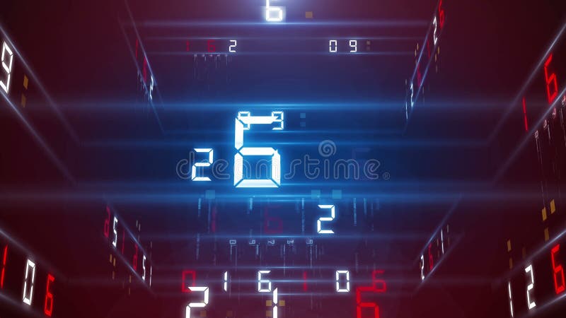 Digital Technology Numbers Counter Backgorund 4K Stock Video - Video of ...