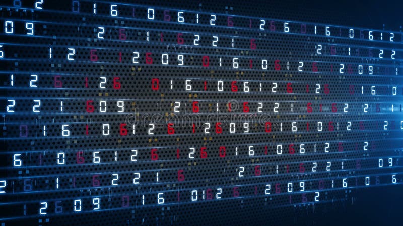 Digital Technology Numbers Counter Backgorund 4K Stock Video - Video of ...