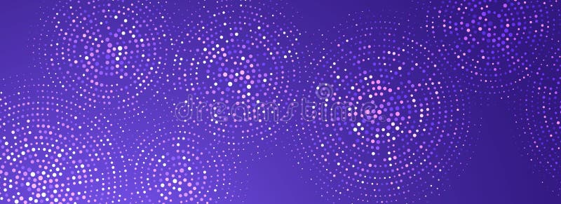 Digital Technology Pattern Wallpaper. Glowing Purple Dotted Circle ...