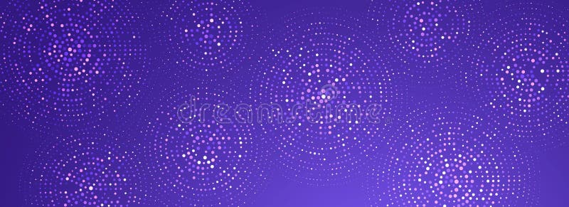 Digital Technology Pattern Wallpaper. Glowing Purple Dotted Circle ...