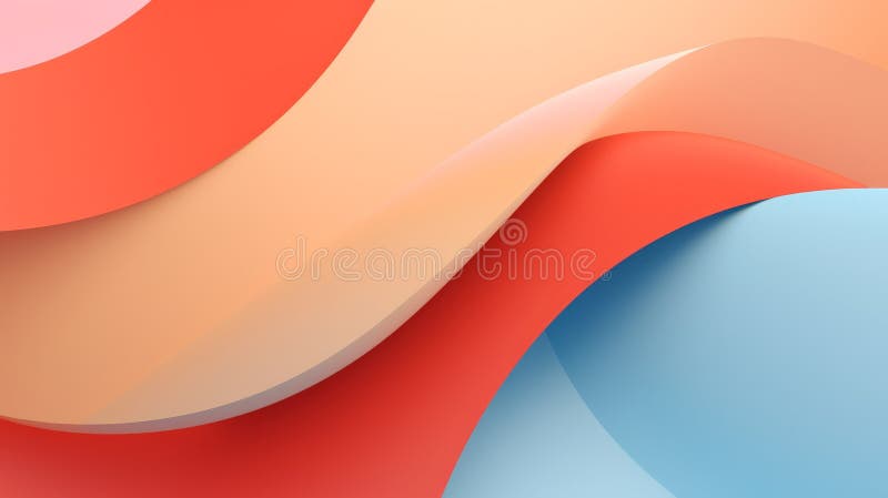 Digital Technology Rainbow Color Curve Abstract Graphic Poster Stock ...