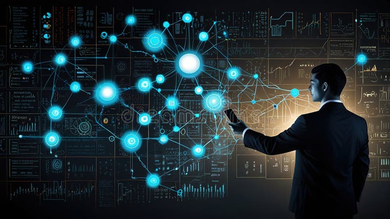 Digital Technology and Science Background Stock Illustration ...