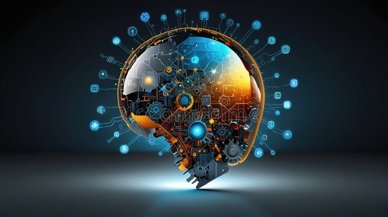 Digital Technology and Science Background Stock Illustration ...