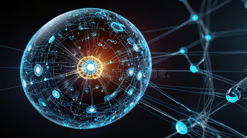 Digital Technology and Science Background Stock Illustration ...