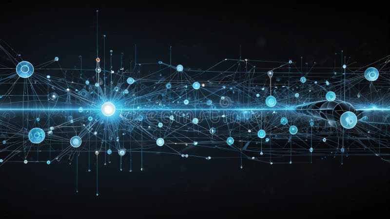 Digital Technology and Science Background Stock Illustration ...