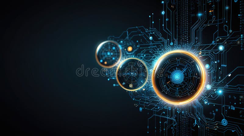 Digital Technology and Science Background Stock Illustration ...