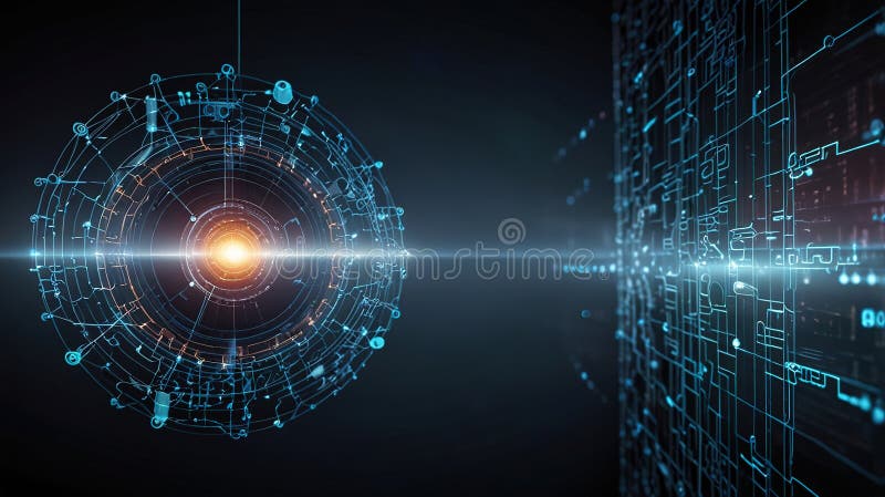 Digital Technology and Science Background Stock Illustration ...