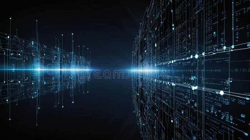 Digital Technology and Science Background Stock Illustration ...