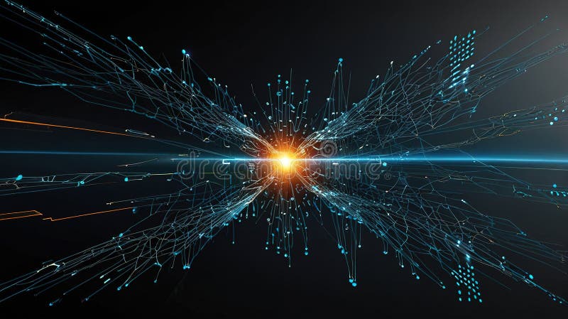 Digital Technology and Science Background Stock Illustration ...