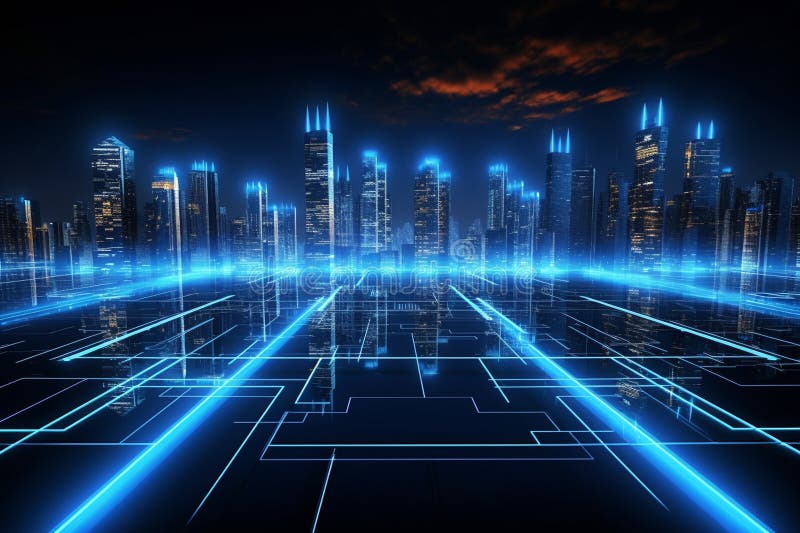 Digital Technology Security Abstract Background Data Connection