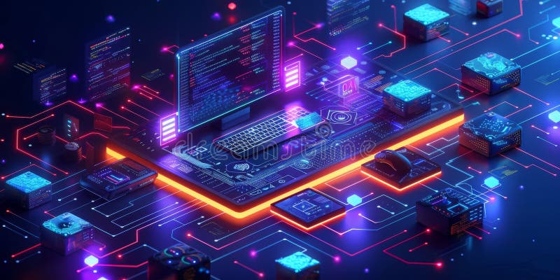 Digital Technology Software Development Concept Coding Programmer Software Engineer Working
