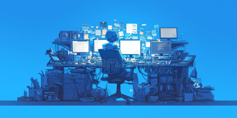 Digital Technology, Software Development Concept. Coding Programmer ...