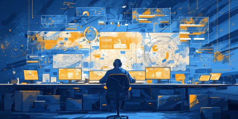Digital Technology Software Development Concept Coding Programmer Software Engineer Working