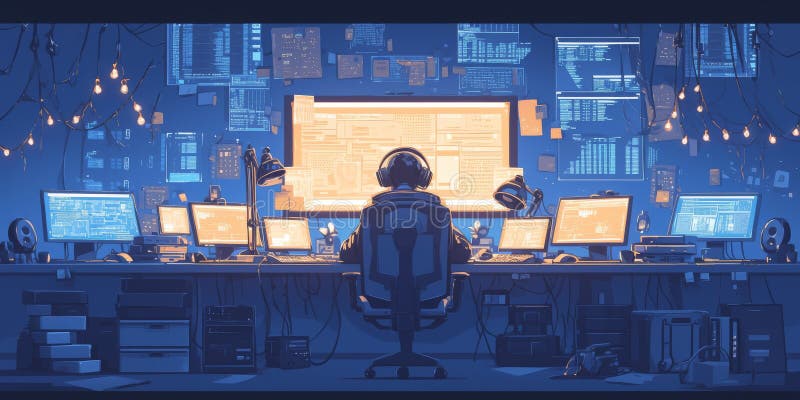 Digital Technology Software Development Concept Coding Programmer Software Engineer Working