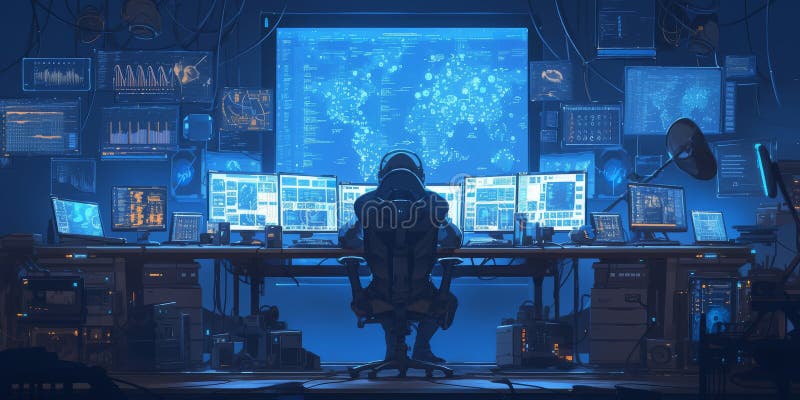 Digital Technology, Software Development Concept. Coding Programmer, Software Engineer Working ...