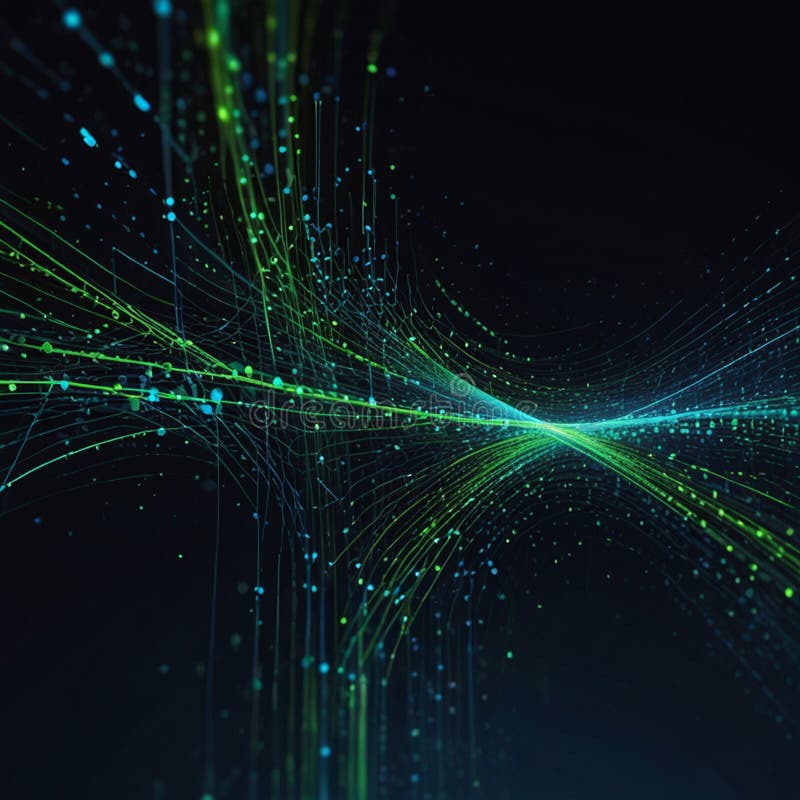 Abstract Network and Data Speed and Connection Stock Image - Image of ...