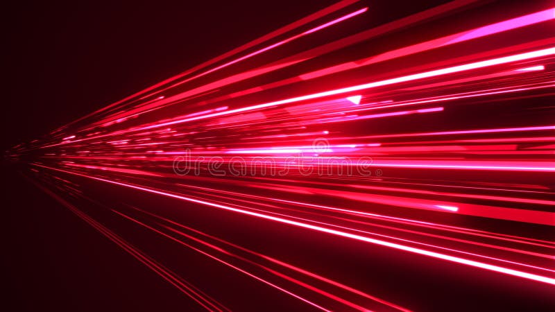 Digital Technology Stream Super Fast Speed Lines from Far Side ...