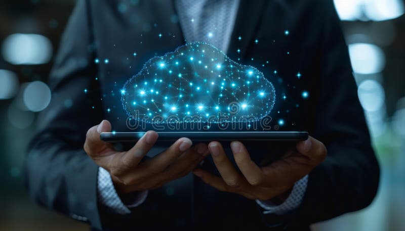 Digital Technology, Technical Cloud Support Customer Concept. Stock ...