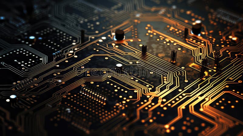 Digital Technology Texture Background Stock Illustration - Illustration ...