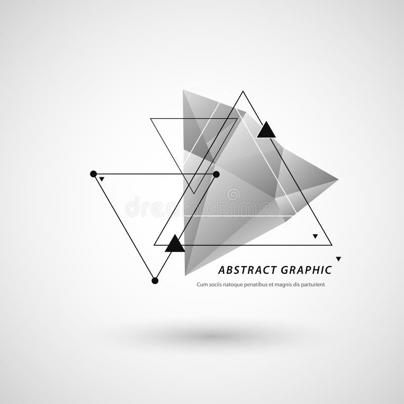 Digital Technology Triangle Design. Vector Creative Concept ...