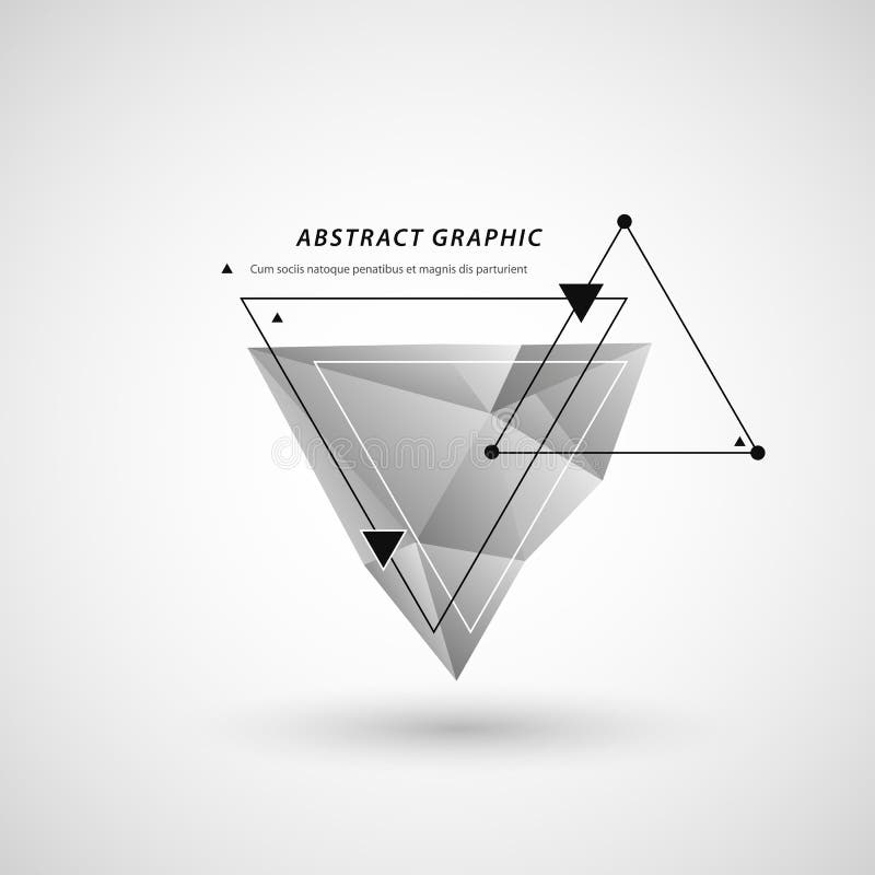 Digital Technology Triangle Design. Vector Creative Concept ...