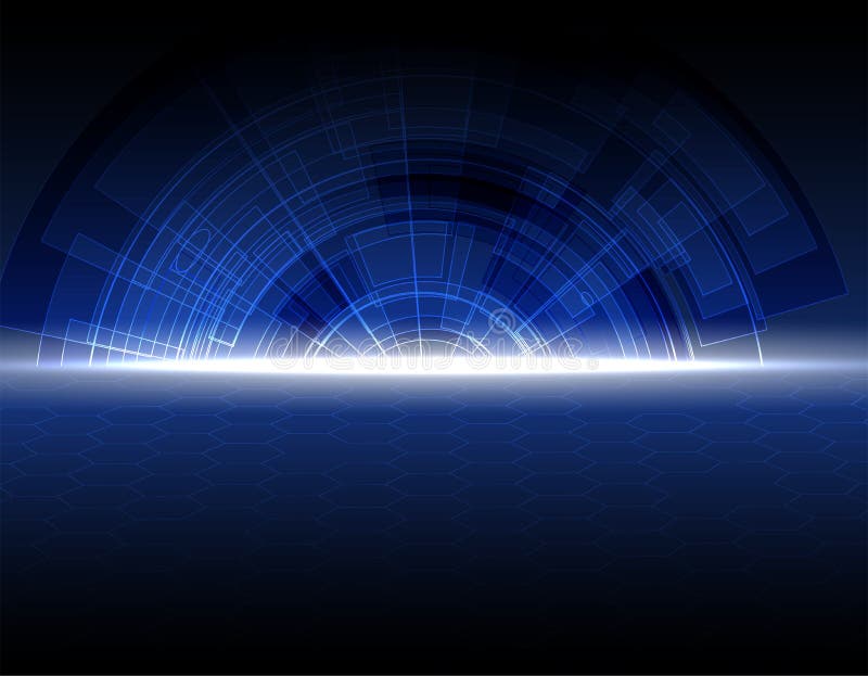 Digital VR Technology World. Business Virtual Concept. Vector ...