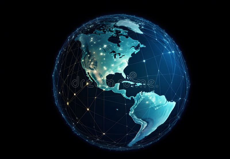 Digital Telecommunication Concept for Internet Business, Generative AI ...