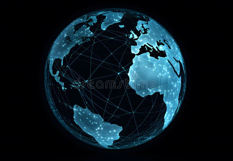 Digital Telecommunication Concept for Internet Business, Generative AI ...