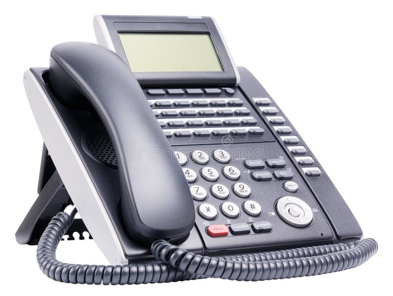 Digital Telephone Set, on-hook Stock Photo - Image of close, digital ...