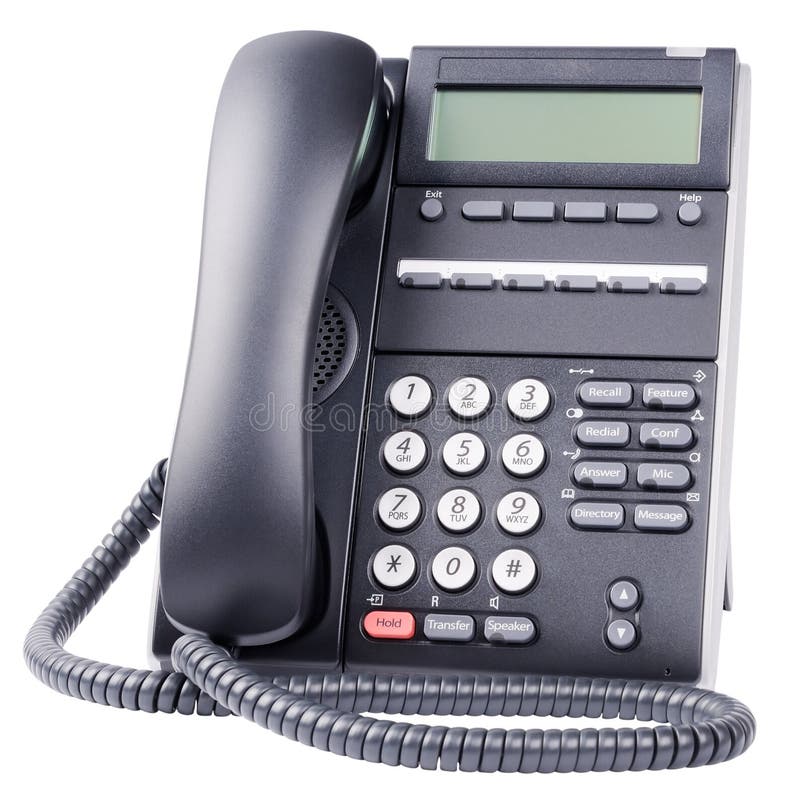 Digital Telephone Set, on-hook Stock Photo - Image of close, digital ...