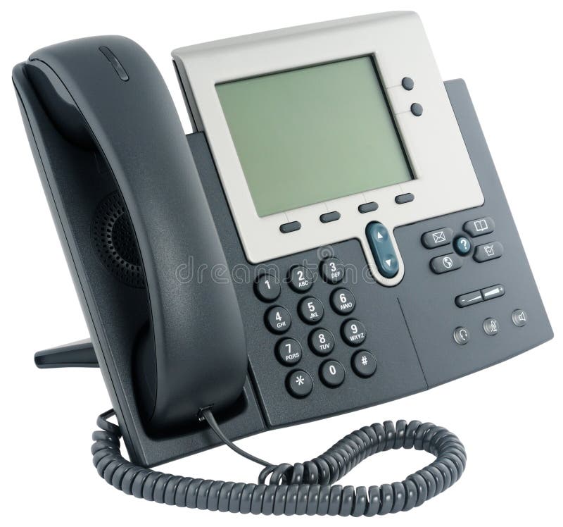 Digital Telephone Set, on-hook Stock Photo - Image of close, digital ...
