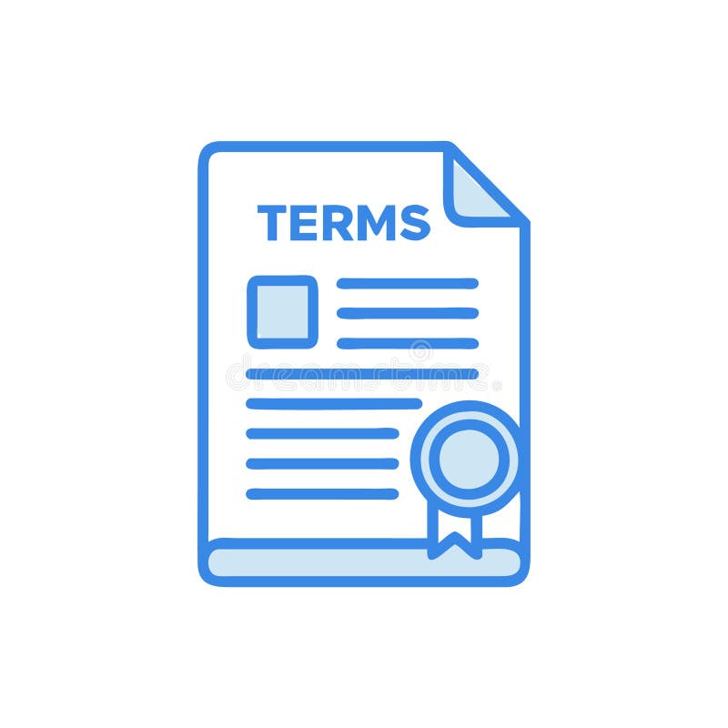 Digital Terms Icon for Compliance Stock Illustration - Illustration of ...