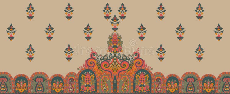 Digital Textile Motif for Traditional Design Patterns. Pakistani ...