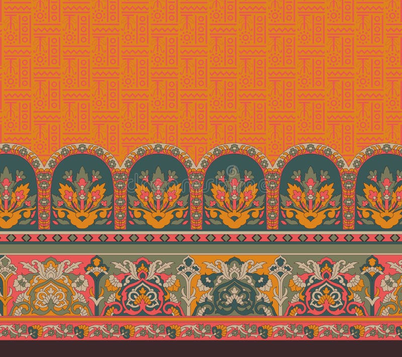 Digital Textile Motif for Traditional Design Patterns. Traditional ...