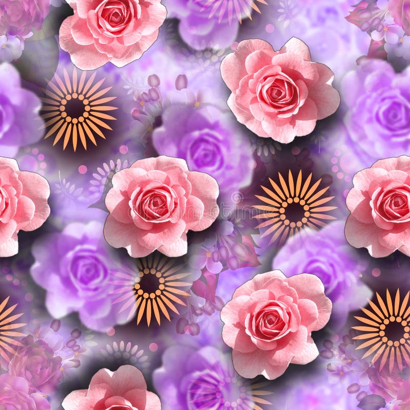 Digital Textile Pattern Floral Design Stock Image - Image of pattern ...