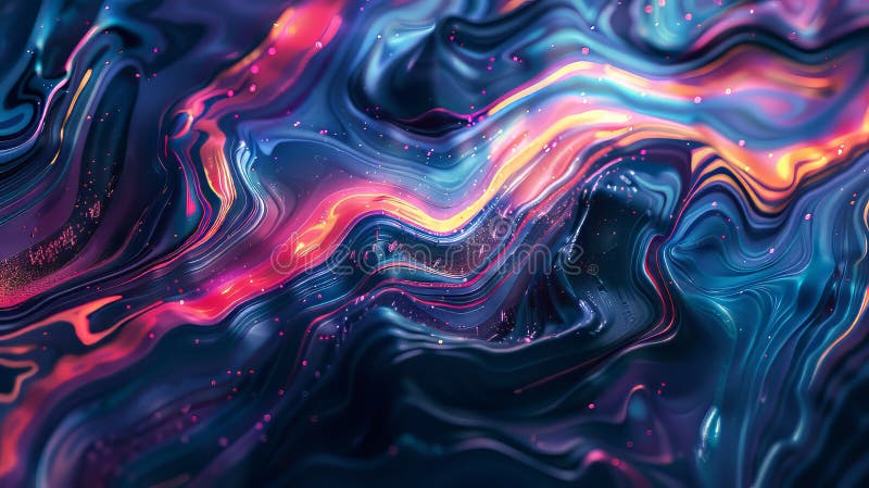 Digital Texture Resembling AI-generated Abstract Fluid Dynamics Stock ...