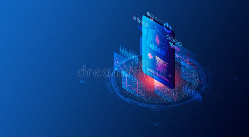 Digital Therapeutics Concept - DTx - 3D Illustration Stock Illustration ...