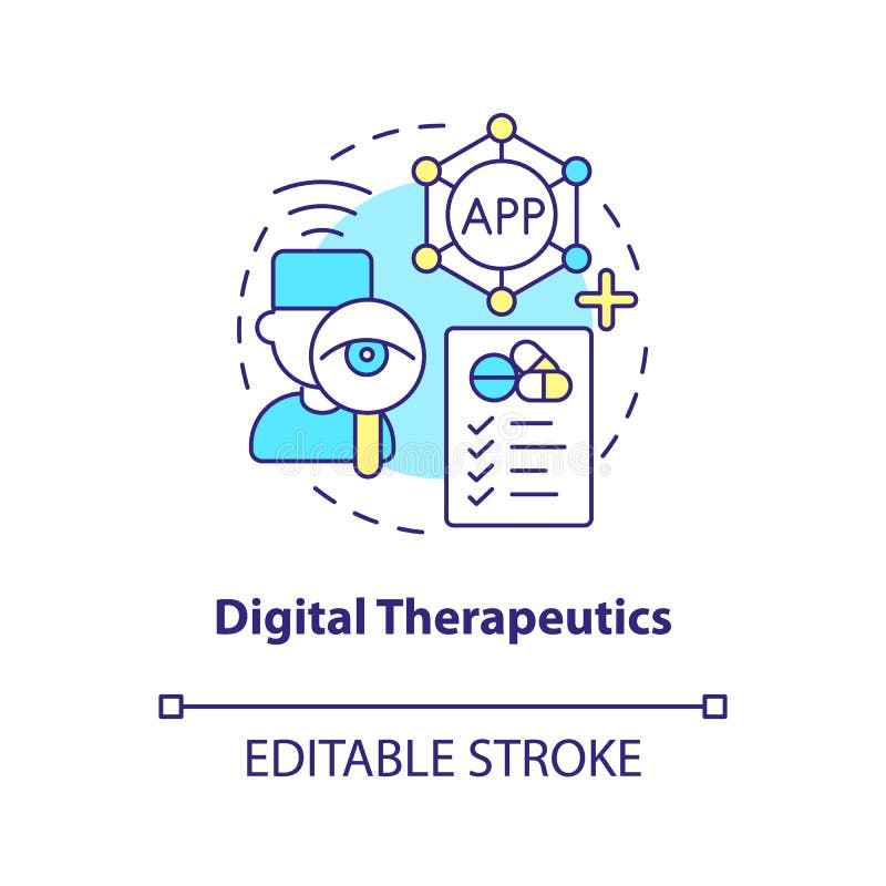 Digital Therapeutics Concept Icon Stock Vector - Illustration of ... Digital Therapeutics Concept Icon Stock Vector - Illustration of ...
