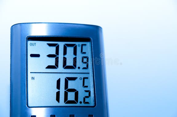 Digital thermometer stock image. Image of chilly, climate - 23365495
