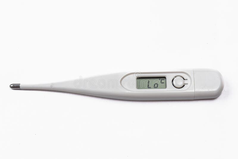 Digital Thermometer Displaying Lo C on LCD Screen Stock Image - Image ...