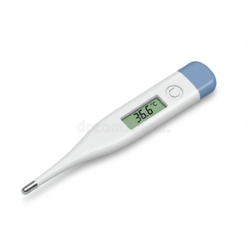 Digital Thermometer Displaying Temperature of 36.6 Degrees Celsius ...
