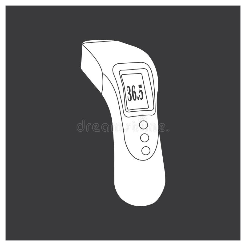 Digital Thermometer Icon Simple Design Stock Vector - Illustration of ...