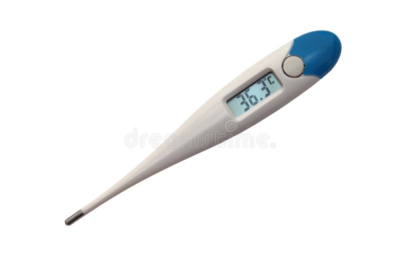 Modern Infra-red Digital Thermometer Stock Image - Image of ...