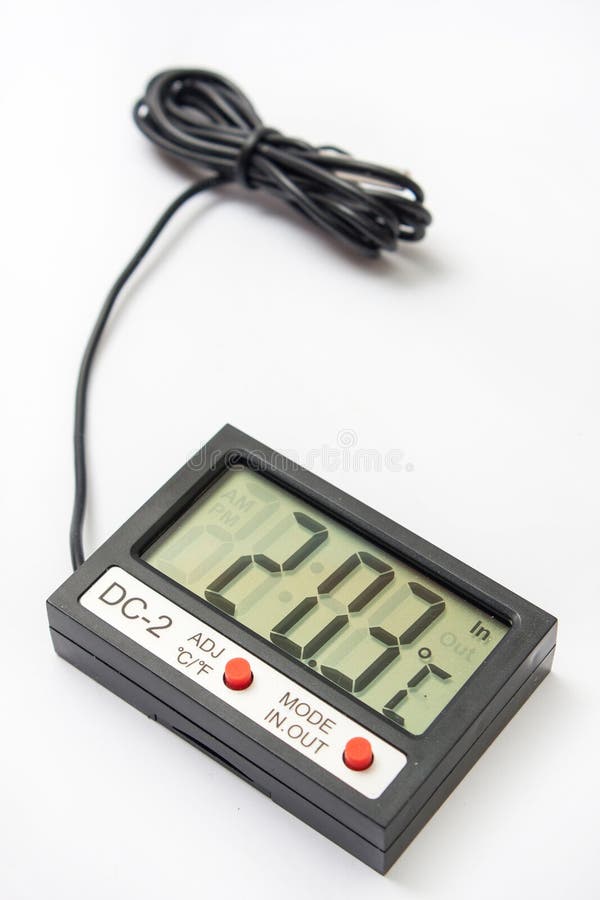 Digital Thermometer with Sensor on the Cable Stock Photo - Image of ...