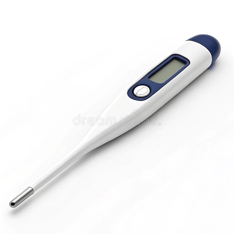 Digital Thermometer for Surface Temperature Checks Stock Illustration ...